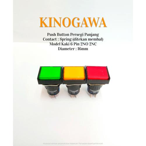 Jual Push Button Persegi Panjang 16mm 6 Kaki KINOGAWA - Tombol ON-OFF ...