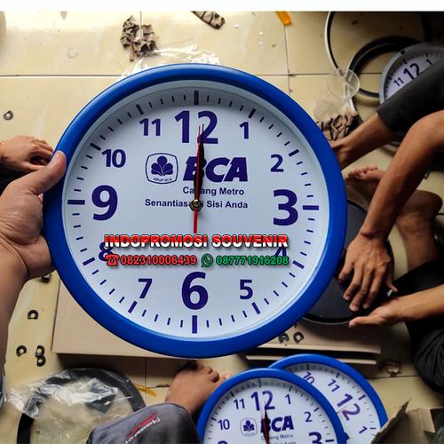 Jual Jam dinding custom logo murah/jam souvenir promosi merchandise ...