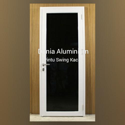 Jual Pintu Aluminium Kaca Swing - Putih Blur, 90x210 Kiri - Kota ...