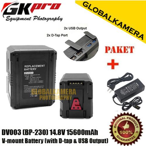 Jual GKPRO DV003 (BP-230) 14.8V 15600mAh V-Mount Battery - Jakarta Barat - GLOBALKAMERA | Tokopedia