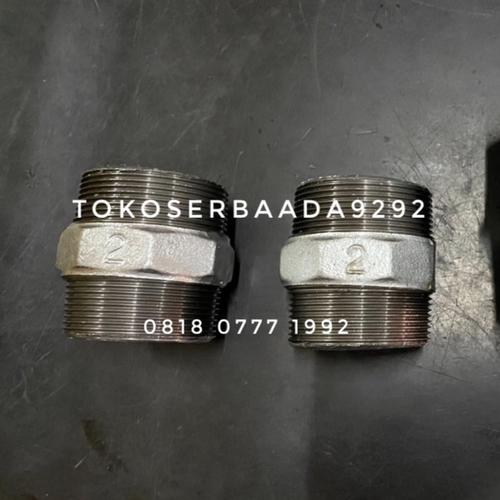 Jual Double nipple galvanis 1-1/2" inch -Dobel nepel 1.5" inch galvanis - Jakarta Pusat ...