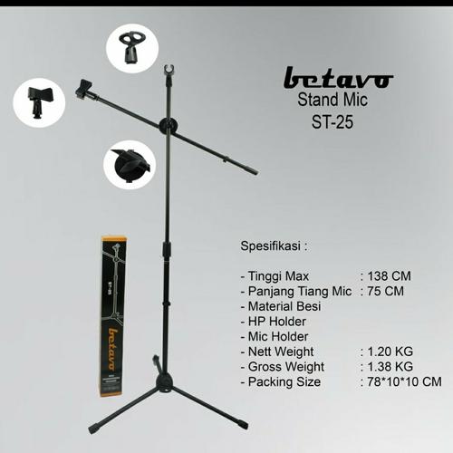 Jual STAND MIC LANTAI ST25 STANDING MICROPHONE - Jakarta Barat - Sinar ...