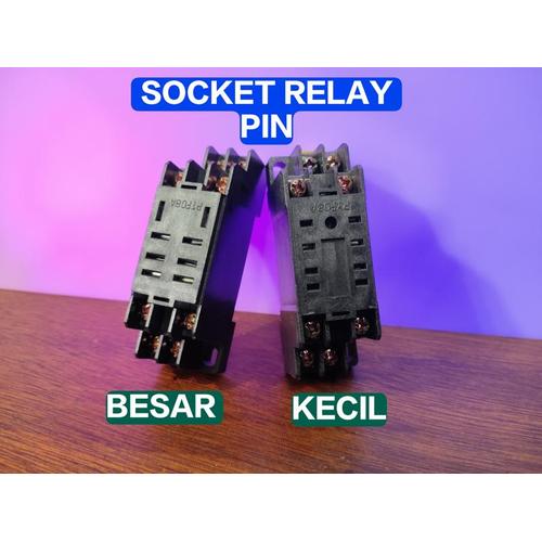 Jual Socket Relay 8 Pin Relay Transparan Bening (Pilih Varian) - Pin ...
