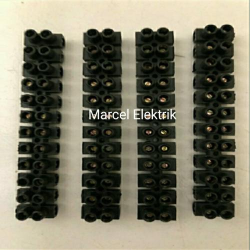 Jual Terminal Blok Krustin 6mm 6A 6mm terminal kuningan - Hitam ...
