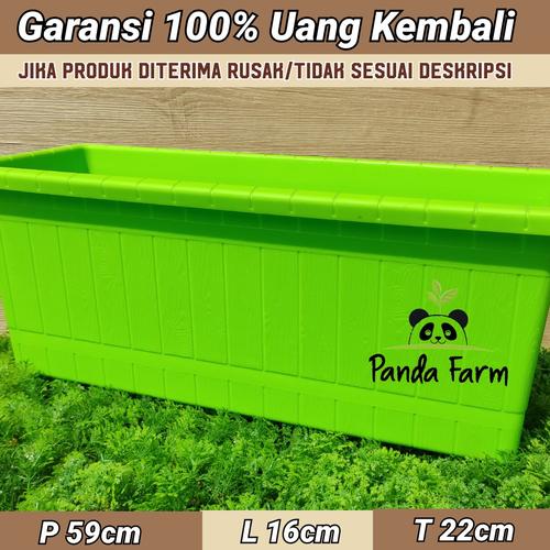 Jual Pot Segi Panjang Besar Motif Kayu No 60 - hijau (GRAB/GOJEK ONLY ...