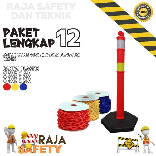 Jual Paket Lengkap Stick Cone Viva 120cm + Rantai Plastik - 6mm x 50m ...