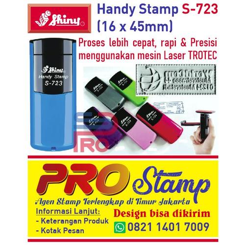 Jual Stempel Nama Dokter / NIK Shiny S-723 (Handy Stamp) Karet Laser ...