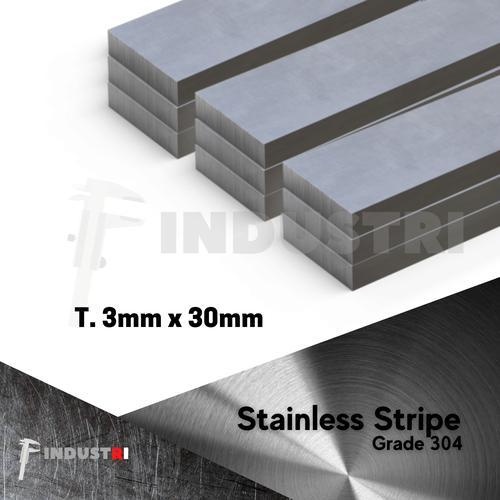 Jual Plat strip Stainless 3mm x 30mm | Sus 304 strip harga per 1 cm ...