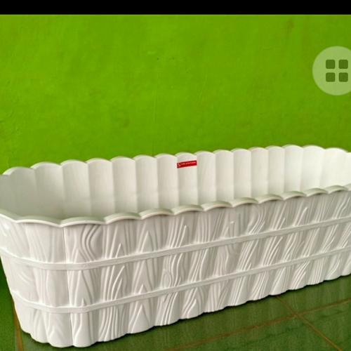 Jual Pot Plastik Putih Motif Kayu Ukuran 70 - Kota Tangerang Selatan ...