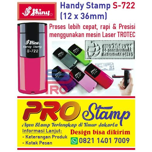 Jual Stempel Nama Dokter / NIK Shiny S-722 (Handy Stamp) - Karet Laser ...