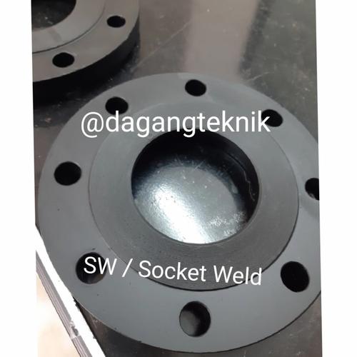 Jual SW Flange / Socket Weld Flange / Flange Socket 1 1/2 inch CS Class ...