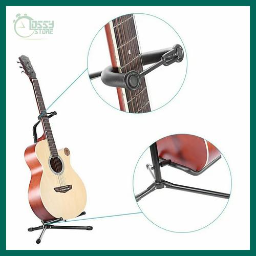 Jual Stand Gitar Bass Akustik Elektrik Long Neck Stand Holder Universal ...