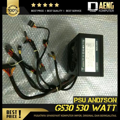 Jual PSU Power Supply Power Suplay Pc Merk Andyson G530 530 Watt Murah ...