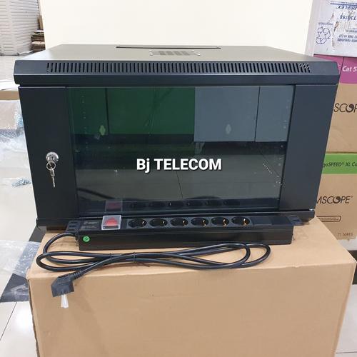 Jual Rack Server 6u/ Wallmount Rack 6U Depth 450mm Single Door 19 ...