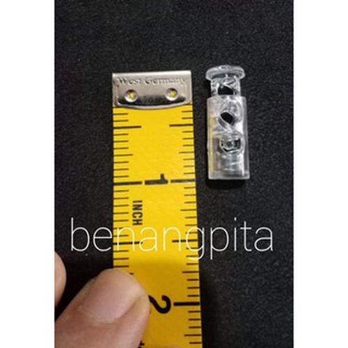 Jual Stopper Tabung / Botol 2 lubang stopper tali masker - Hitam - Kota ...