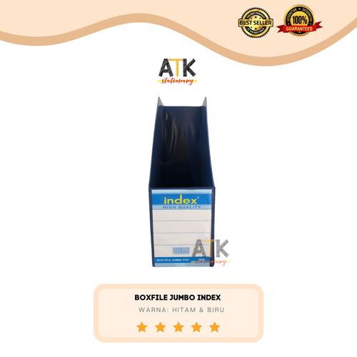 Jual Boxfile Index Jumbo Folio PVC 8828 Biru/Hitam atk - Hitam ...