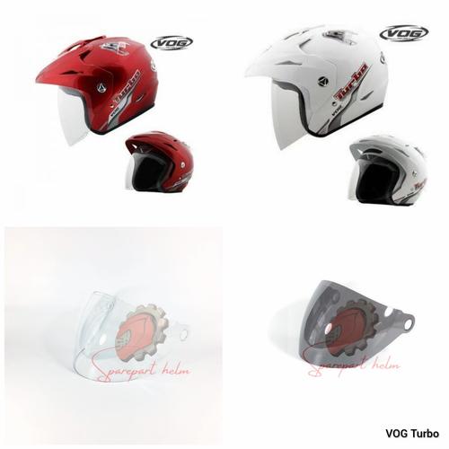 Jual Kaca Helm VOG Turbo Visor Helm VOG Turbo - Black Smoke - Kota ...
