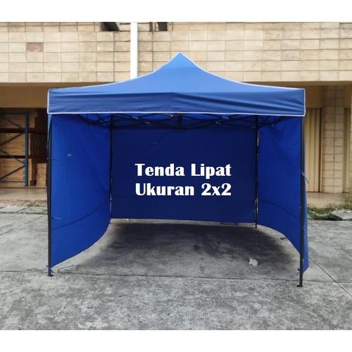 Jual Tenda Lipat 2x2 Lengkap Dinding Polos Non Mika - Merah AUV - Kota ...