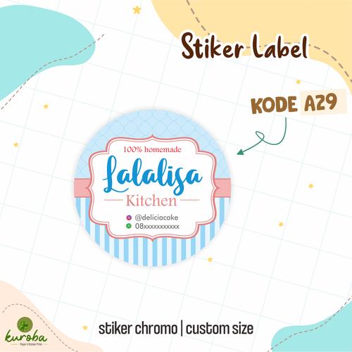 Jual Stiker kemasan produk makanan catering ricebox toples - 4x4 cm ...