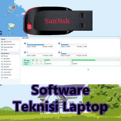Jual software teknisi laptop atau komputer untuk pemula dan mudah ...