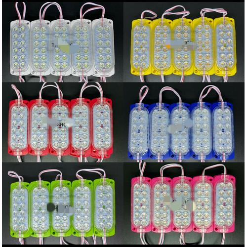 Jual Lampu LED Module 12 Mata 24 Volt / 12 Volt Modul 12 Mata DC 24V ...