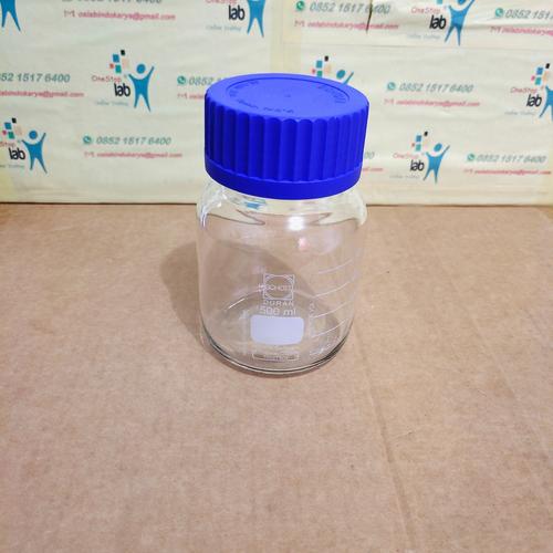 Jual Laboratory bottle 500 ml wide mouth DURAN / Botol sampel mulut ...