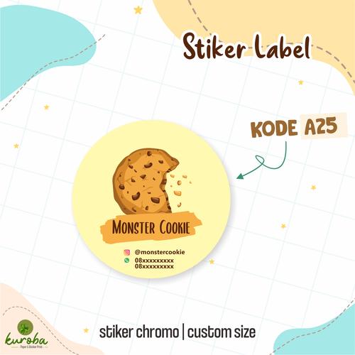 Jual STIKER PRODUK KEMASAN MAKANAN COOKIES TOPLES - 3x3 cm - Kota ...