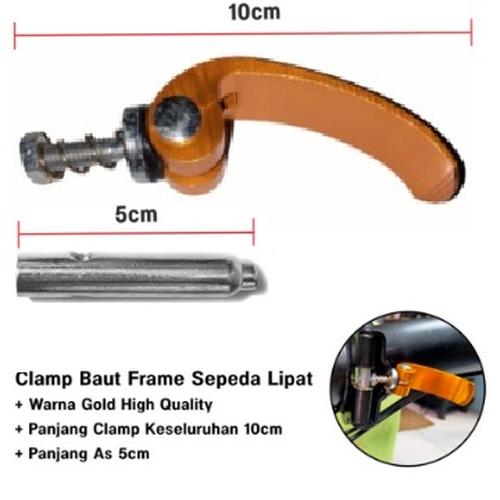 Jual Clamp Klem Baut Batangan Tengah Frame Sepeda Lipat Frame Quick ...