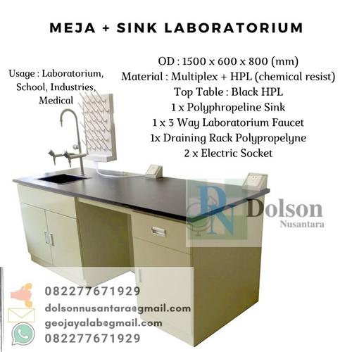 Jual Meja Kerja Sink Laboratorium Furniture Lab Molekuler Industri ...