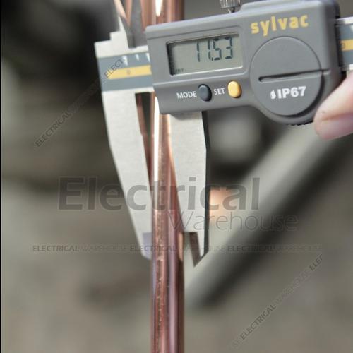 Jual COPPER ROD TEMBAGA 1/2 inch 1 meter (GROUND GROUNDING 1/2" " mtr ...