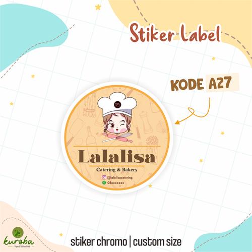 Jual STIKER LABEL KEMASAN PRODUK MAKANAN CATERING - 8x8 cm - Kota ...