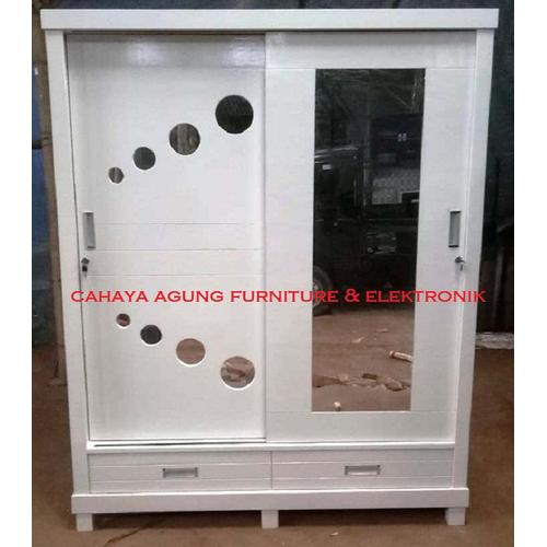 Jual Lemari pakaian 2 pintu sliding laci jumbo merk HARAPAN BARU - Kota ...