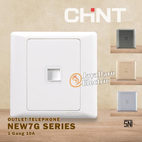 Jual Stop Kontak Telepon Outlet Chint New7G - Putih - Jakarta Barat ...