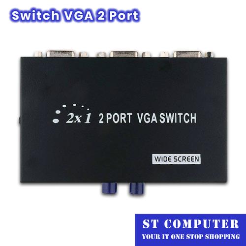 Jual Switch VGA 2 Port 2x1 VGA Switcher dengan 15 Pin Female untuk ...