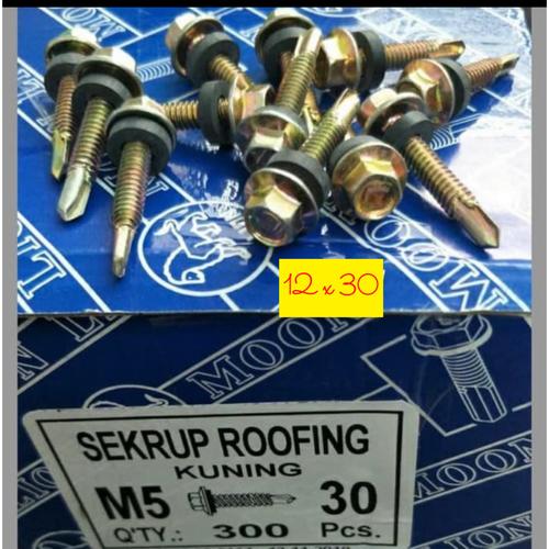 Jual Baut Roofing / sekrup / skrup / Paku atap MOON LION 12 x 30 - Kab ...