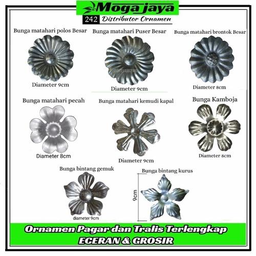 Jual bunga matahari besi plat bunga bintang ukuran BESAR ornamen tralis ...