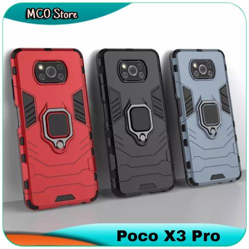 Jual Casing Xiaomi Poco X3 Pro X 3 Pro Armor Iron Ring Case Hard Cover ...