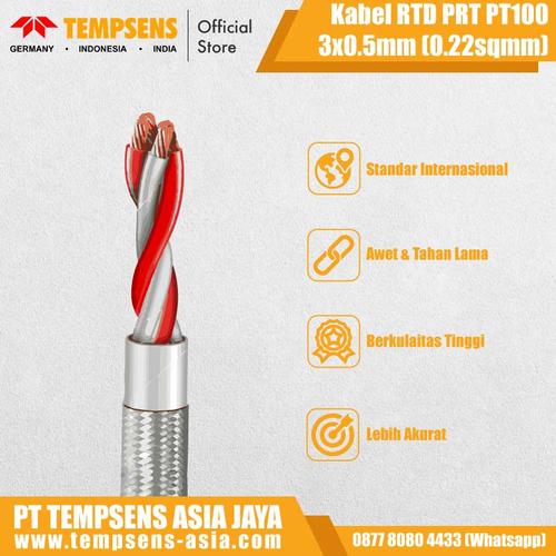 Jual Kabel RTD PRT / RTD PRT Cable PT100 3x0.5mm (0.22sqmm) Tempsens ...