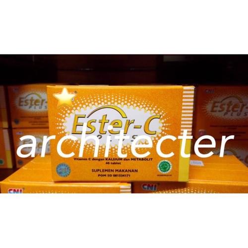 Jual ESTER C PLUS (STRIP) VITAMIN C ISI 40 TABLET ASLI ORIGINAL ...