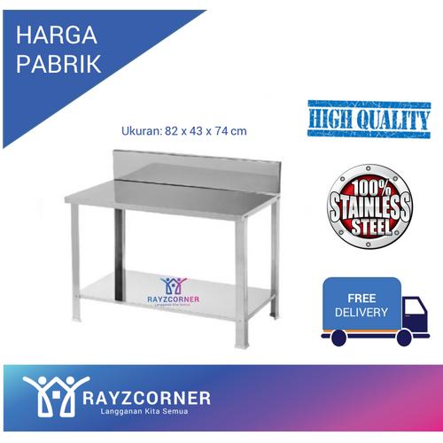 Jual Meja Dapur Stainless Serbaguna Rak 2 / Meja Kompor Stainless Murah ...