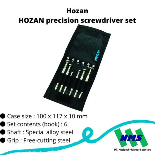 Jual TRUSCO 344-8436 HOZAN precision screwdriver set D-20 - Jakarta Barat - nmstools | Tokopedia