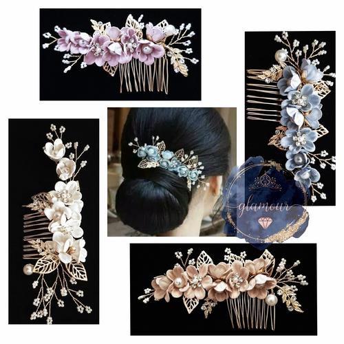 Jual hiasan rambut sirkam bunga vintage aksesoris rambut bride - Putih ...