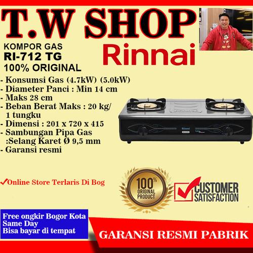 Jual Rinnai RI-712TG Kompor Gas [2 Tungku/Grande Series] - Kota Bogor ...