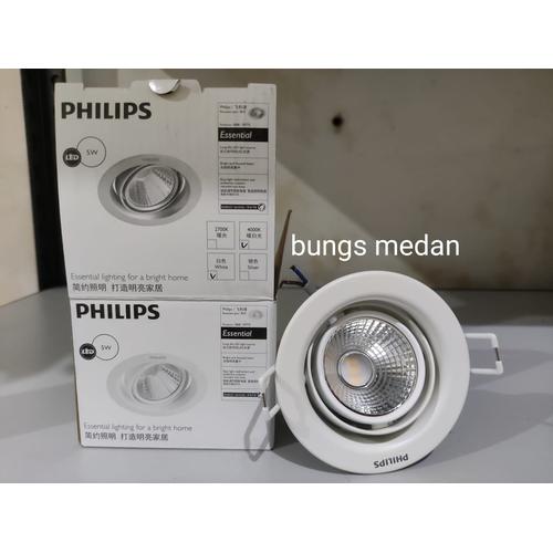 Jual LAMPU LED PHILIPS SOROT POMERON 5W 5WATT putih 4000K NW SPOT 59775 ...