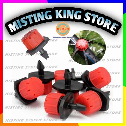 Jual DRIPPER PUTAR 8 ARAH DRIP EMITTER ADJUSTABLE 360 DEGREE SELANG PE ...