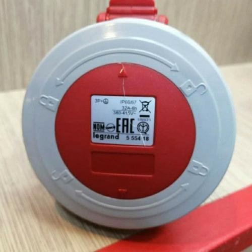 Jual Legrand Mobile Sockets IP66/67 4 Pin 32A 3P+E 32A 415V 555418 ...