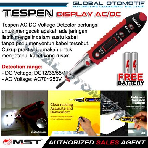 Jual Tespen AC DC LCD Digital Display Voltage Test Pen Voltage Detector ...