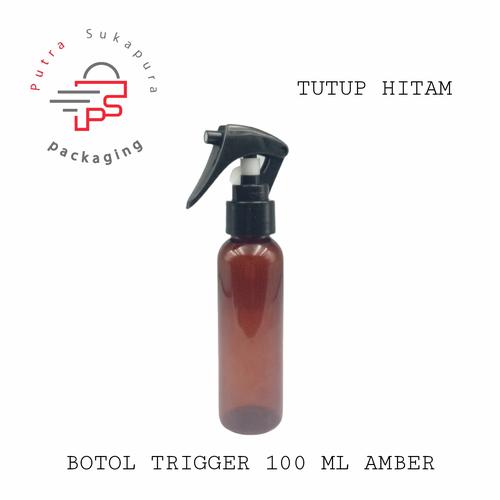 Jual botol spray Trigger 100ml amber / botol triger 100 ml amber coklat ...
