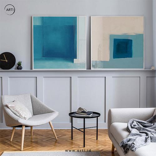 Jual Lukisan Dinding Set-Wall Art Sets-Outside the Blue-Frame Fiber ...