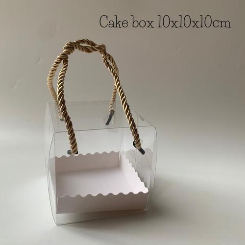 Jual Kotak Box Mika bentuk Persegi (Kubus) dengan Handle - Packaging ...